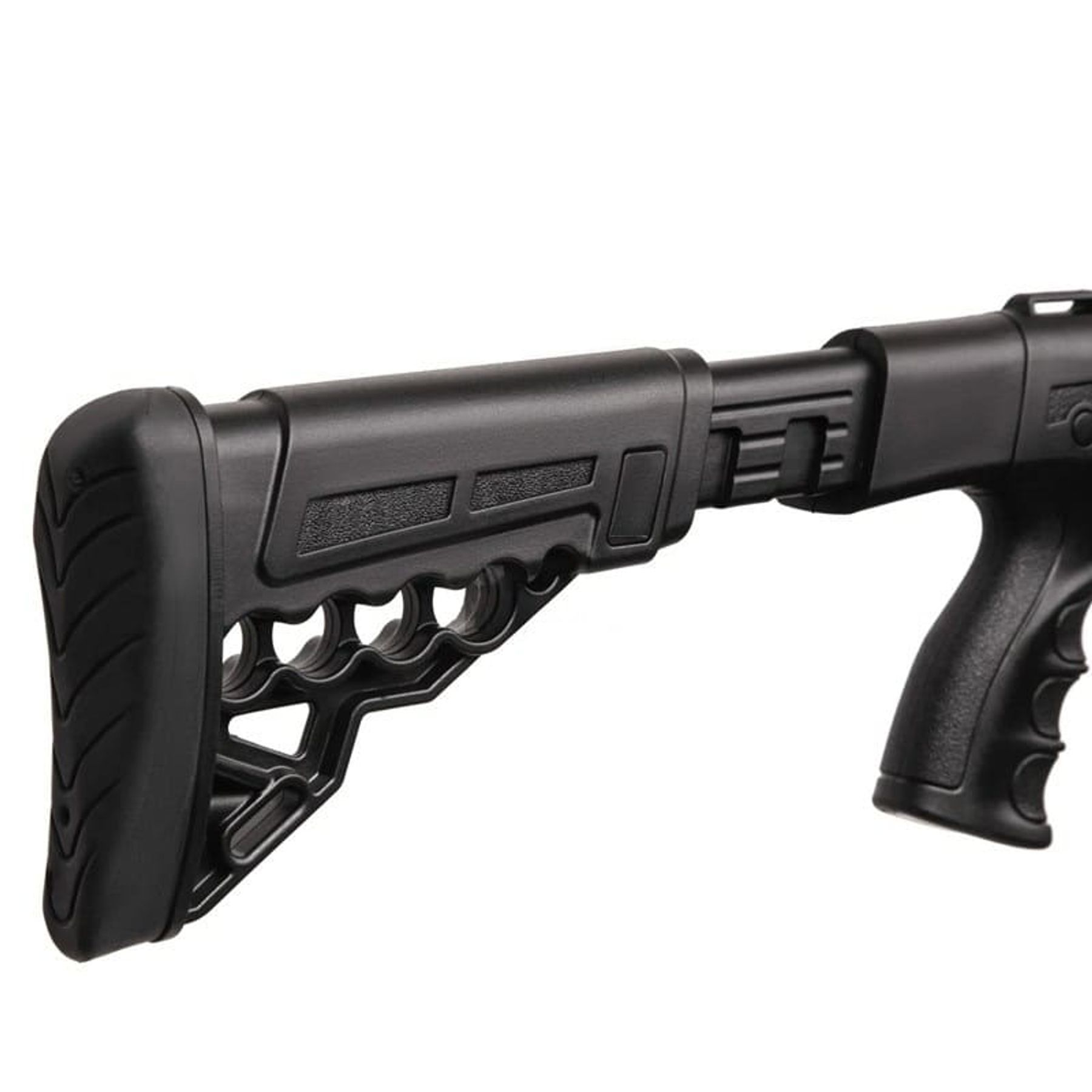 Помпова рушниця Huglu ATROX Tactic Plus Telescopic Stock 12/47 см Чорна ...